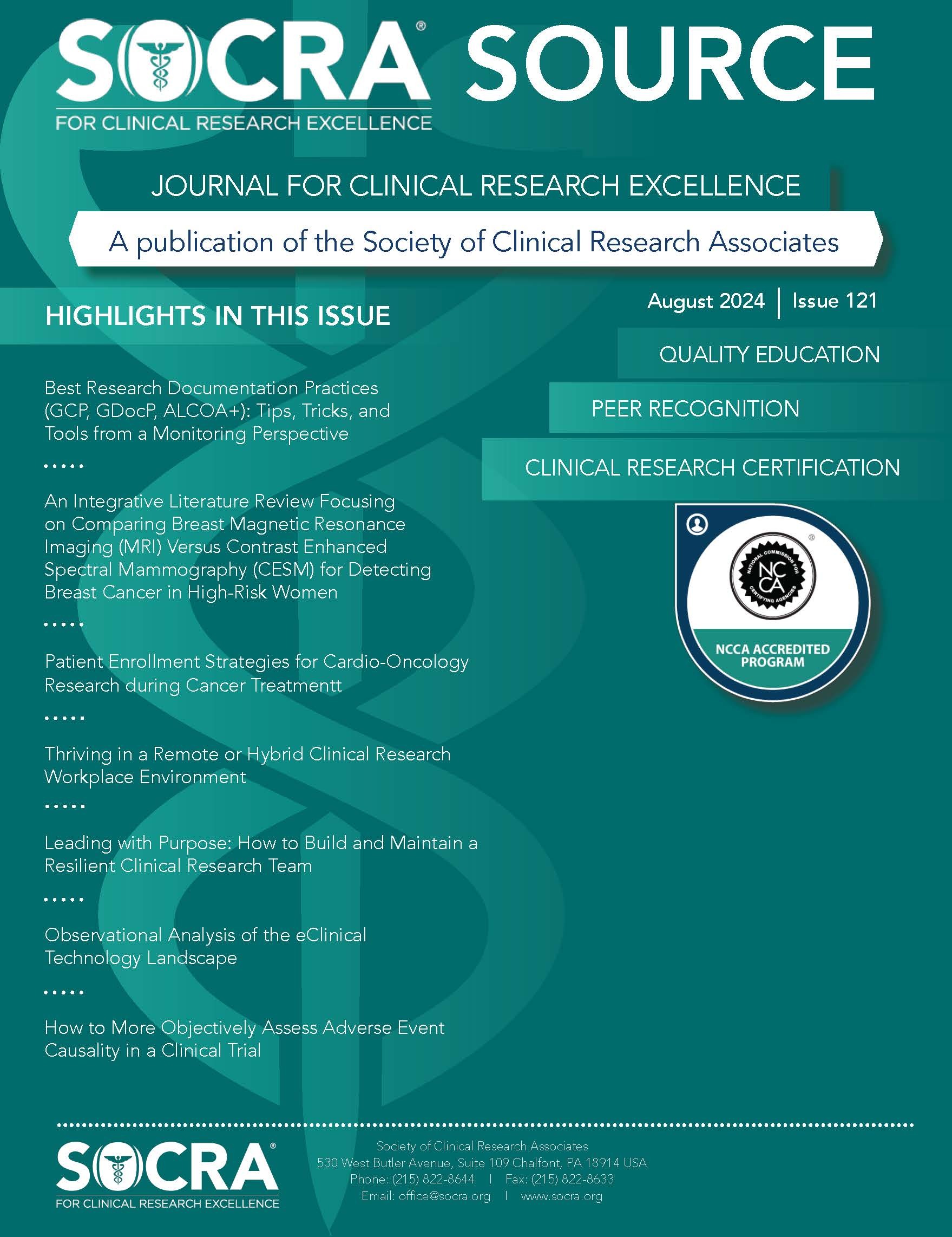 SOCRA Webinars: SOCRA Source Journal